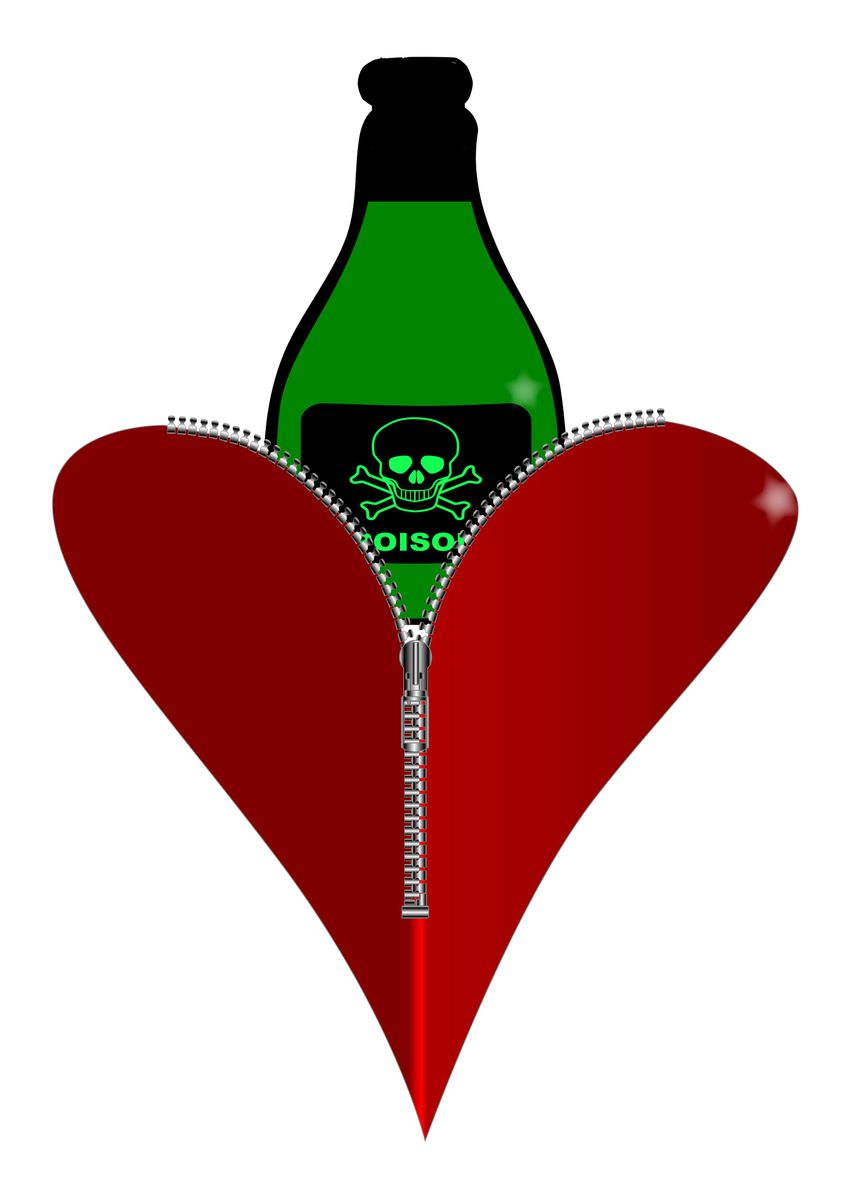 'Poison Heart' Poster, picture, metal print, paint by HomeStead Digital ...