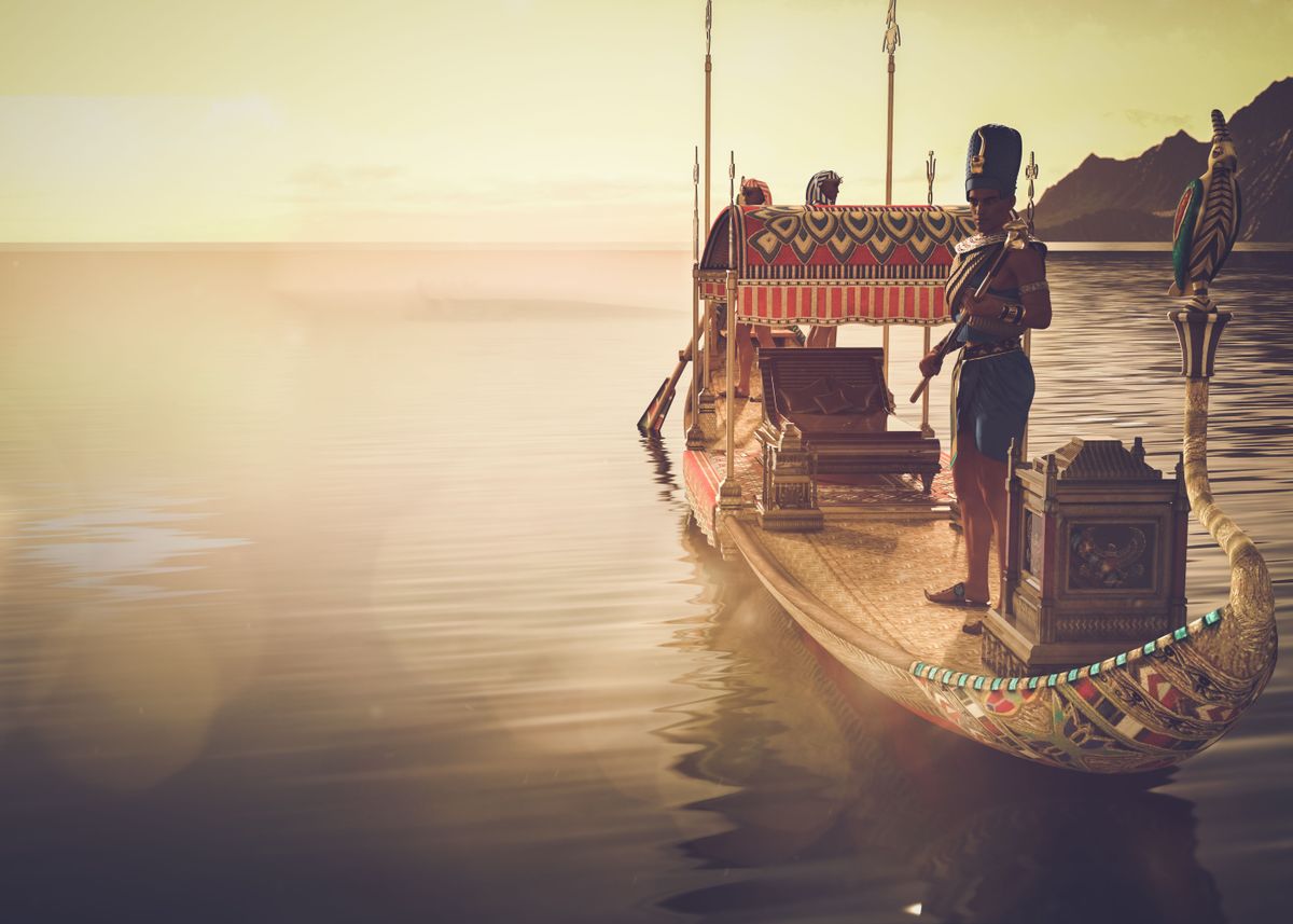 'The king of the Nile' Poster by Jonathan Tred | Displate