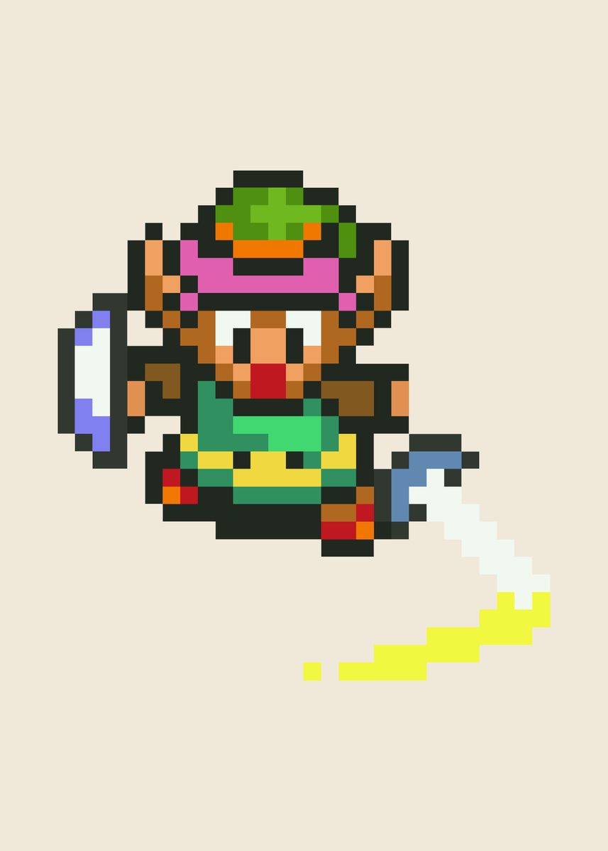 'Zelda Link Sword Slash' Poster by PixieFlow | Displate