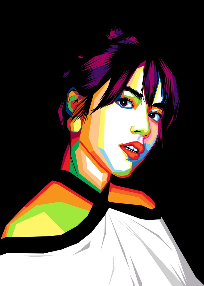'raisa wpap' Poster, picture, metal print, paint by gus riyan | Displate