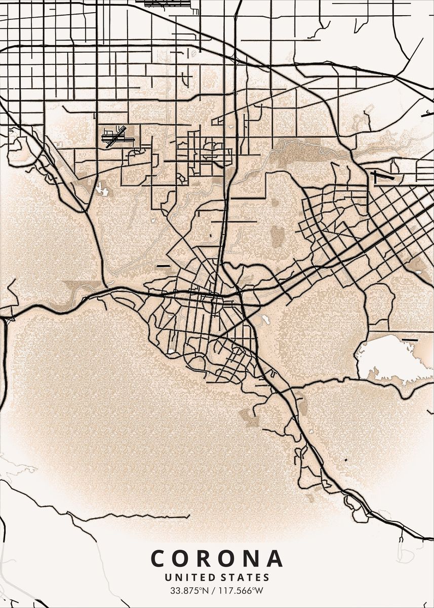 'Corona California' Poster, picture, metal print, paint by Merah ...