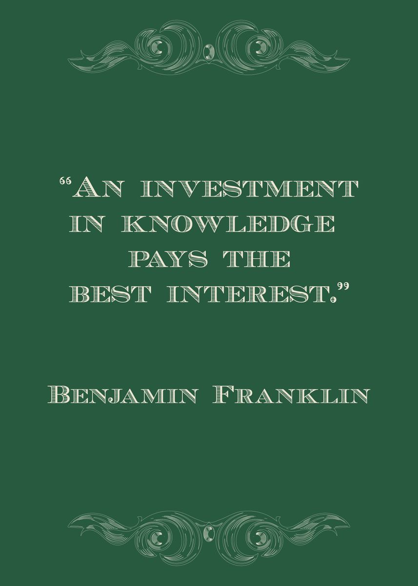 'Inspirational Money Quote' Poster by Monggi | Displate