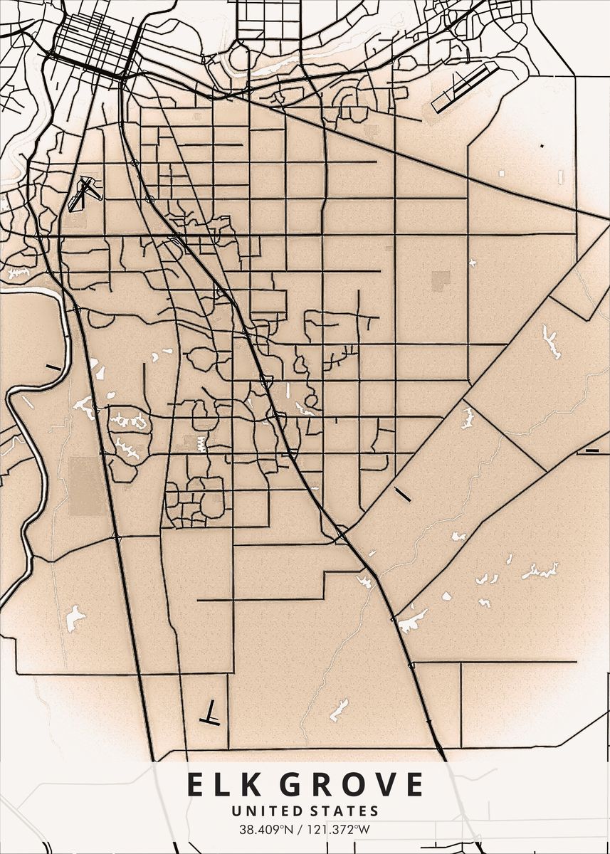 'Elk Grove California' Poster by Merah Djoeang | Displate