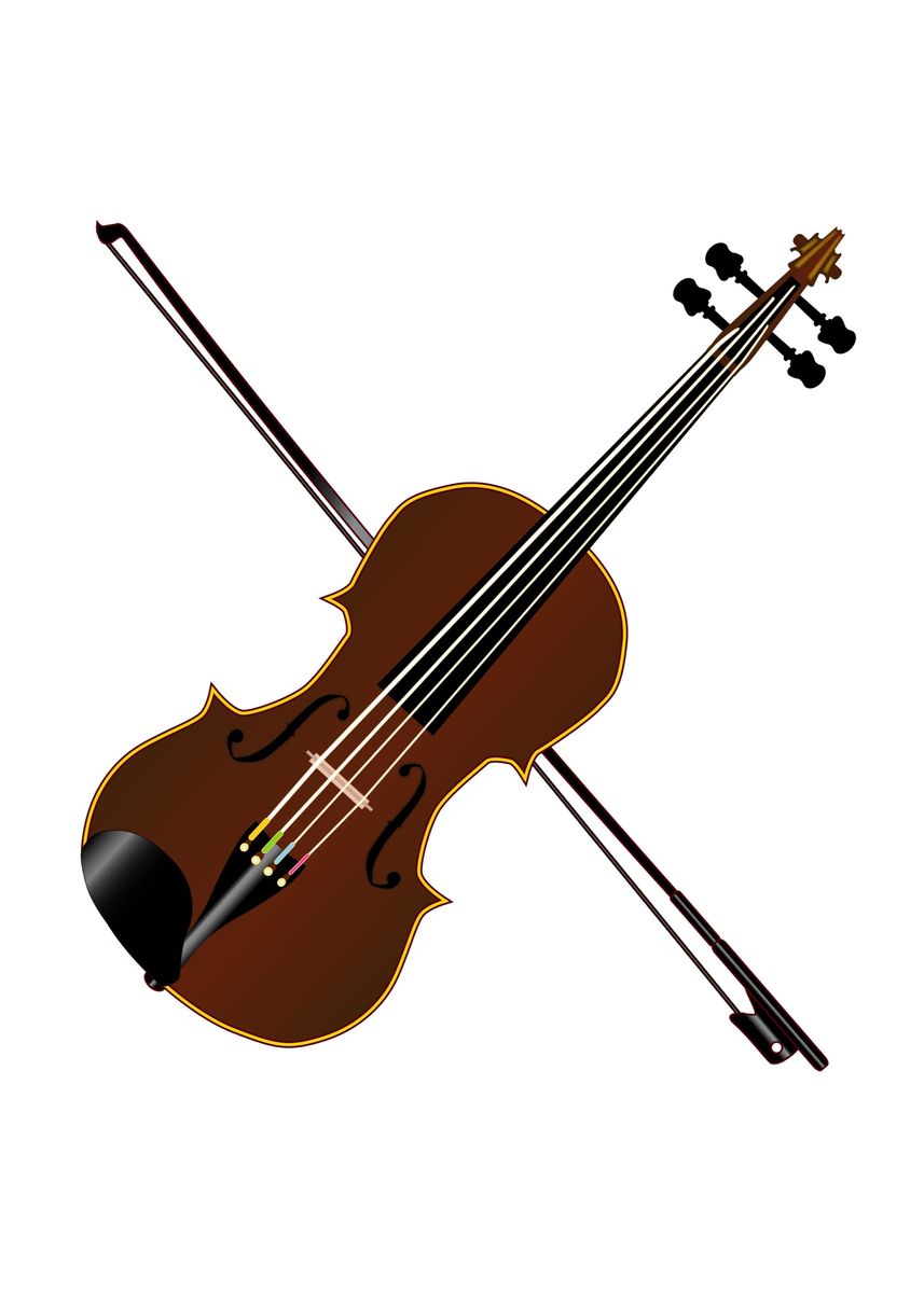 'Fiddle' Poster, picture, metal print, paint by HomeStead Digital ...