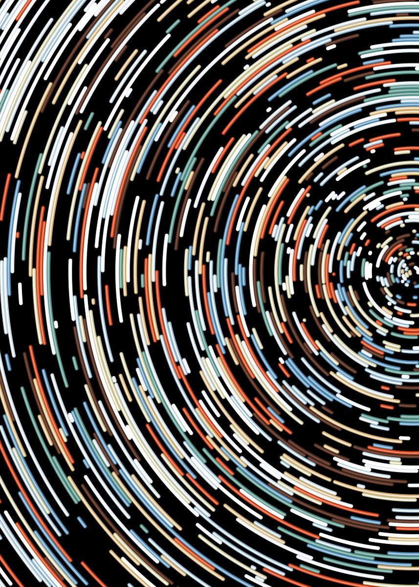 'Universe Circular' Poster, picture, metal print, paint by Iurii ...