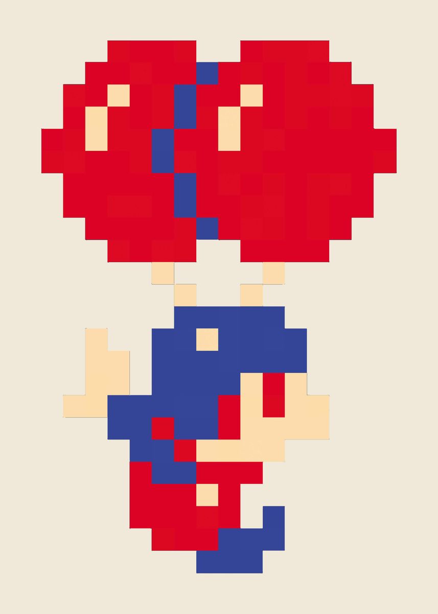 'Balloon Fight' Poster by PixieFlow | Displate