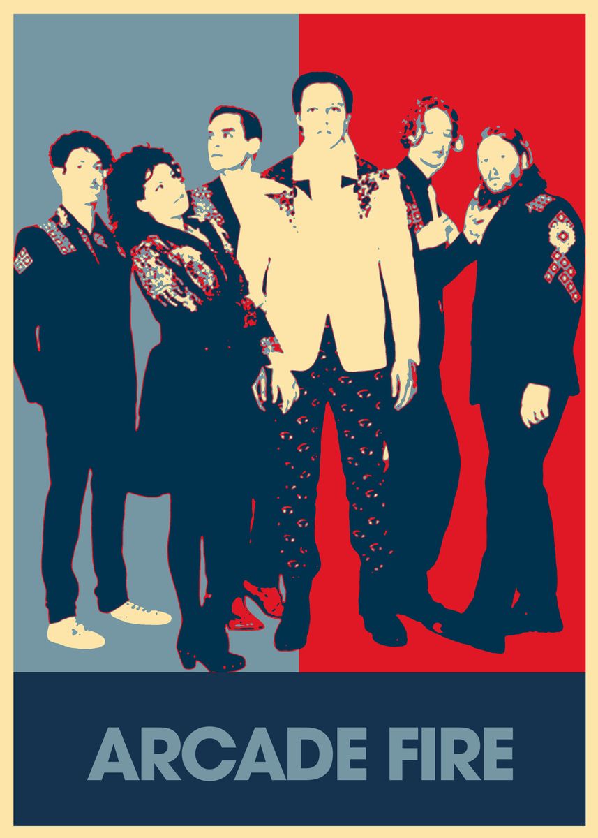 'Arcade Fire' Poster, picture, metal print, paint by Cantrell Griffith ...