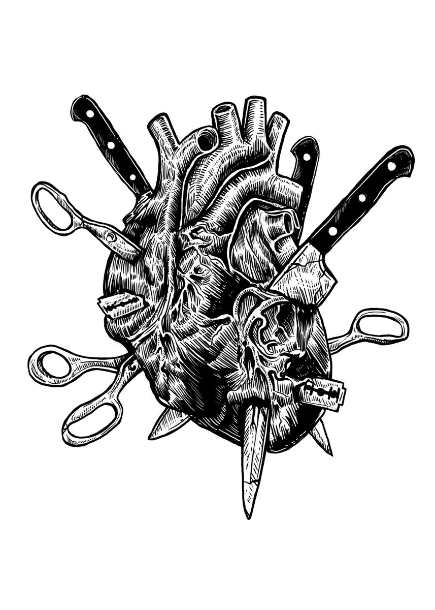 'Hurt' Poster, picture, metal print, paint by Posterlicious | Displate