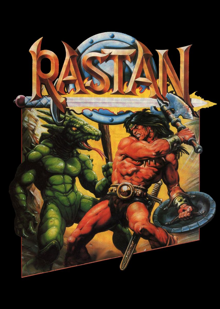 'Rastan' Poster, picture, metal print, paint by BitNerd | Displate