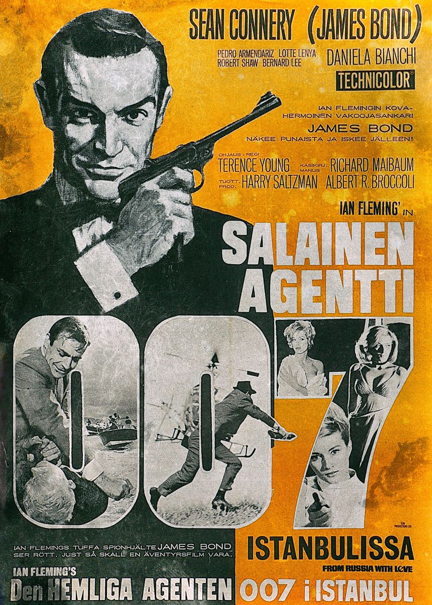 'Vintage poster 007' Poster, picture, metal print, paint by Retroposter ...