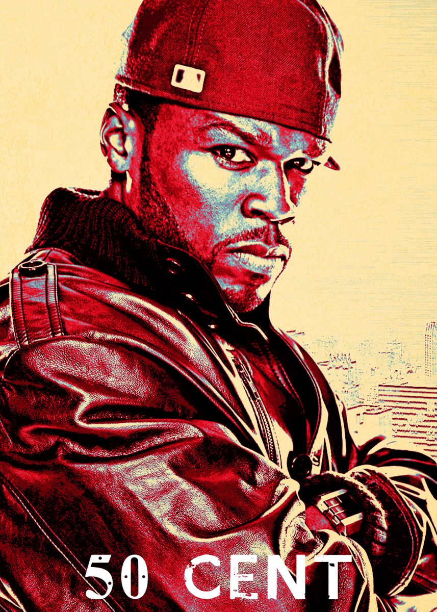 '50 Cent' Poster, picture, metal print, paint by Anxhela Sufa | Displate