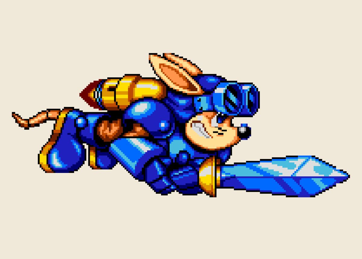 'Rocket Knight' Poster by PixieFlow | Displate