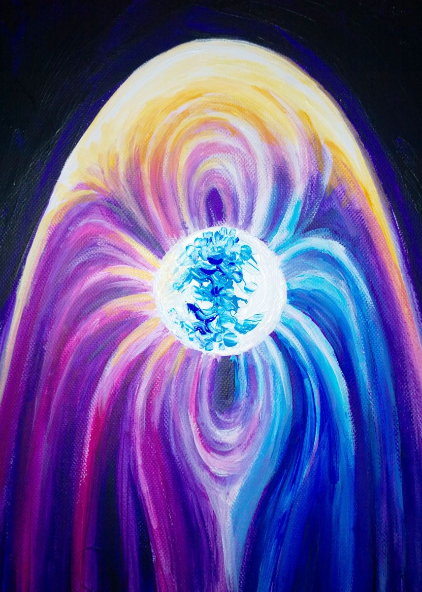 'Magnetosphere' Poster, picture, metal print, paint by corinachirila ...