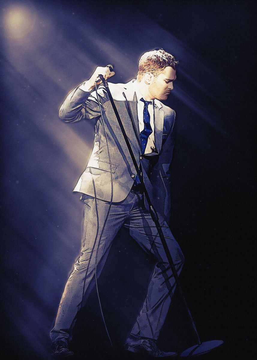 'Superstars Michael Buble' Poster, picture, metal print, paint by The ...