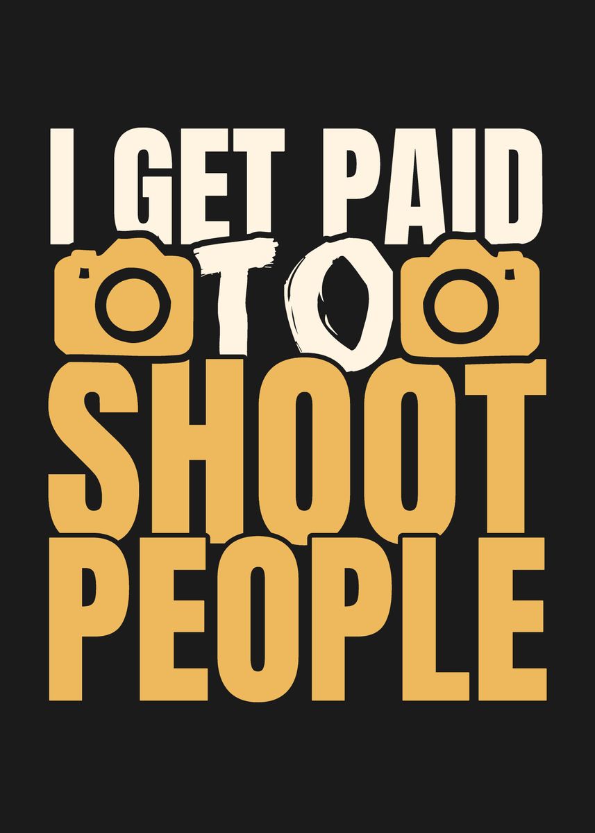 'PHOTOGRAPHER FUNNY' Poster, picture, metal print, paint by PosterWorld ...