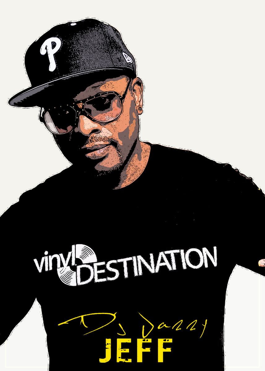 'Dj Jazzy Jeff' Poster, picture, metal print, paint by Anxhela Sufa ...