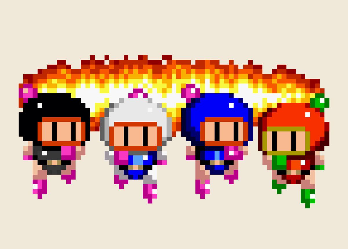 'Bomberman Blast' Poster by PixieFlow | Displate