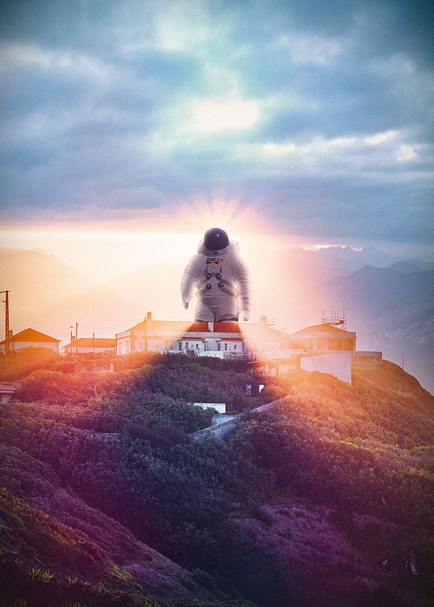 'Spaceman' Poster, picture, metal print, paint by Patryk Andrzejewski ...