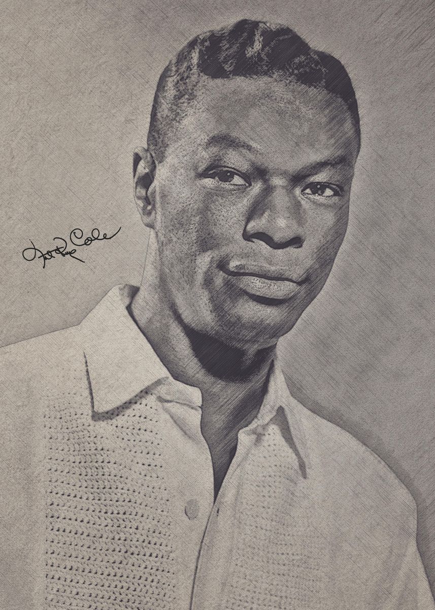 'Nat King Cole' Poster, picture, metal print, paint by John Smith ...