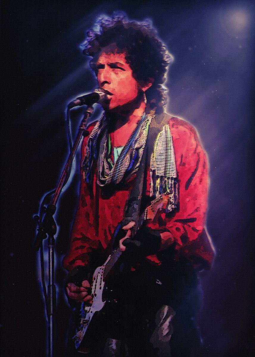 'Superstars of Bob Dylan ' Poster, picture, metal print, paint by The ...