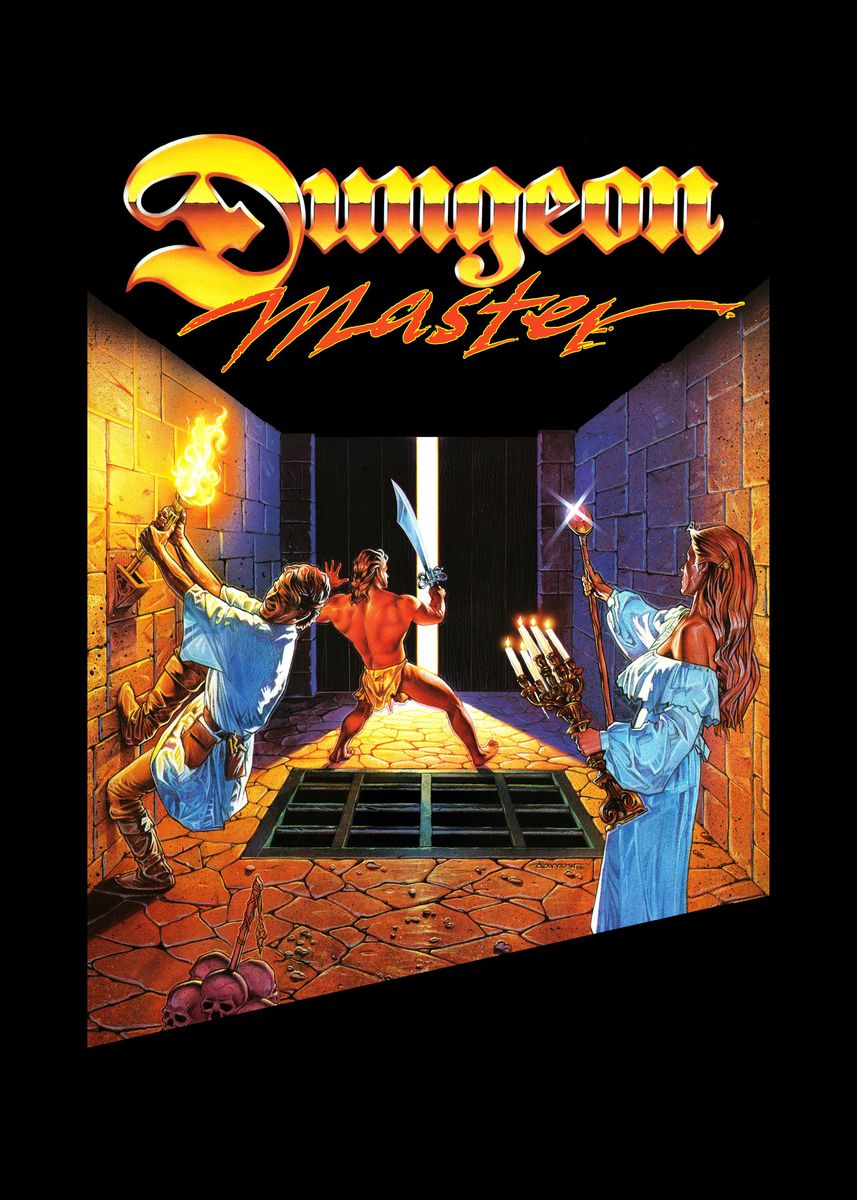 'Dungeon Master' Poster, picture, metal print, paint by BitNerd | Displate