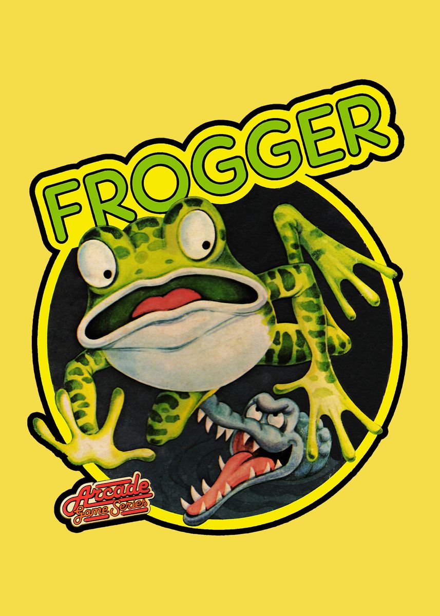 'Frogger' Poster, picture, metal print, paint by BitNerd | Displate