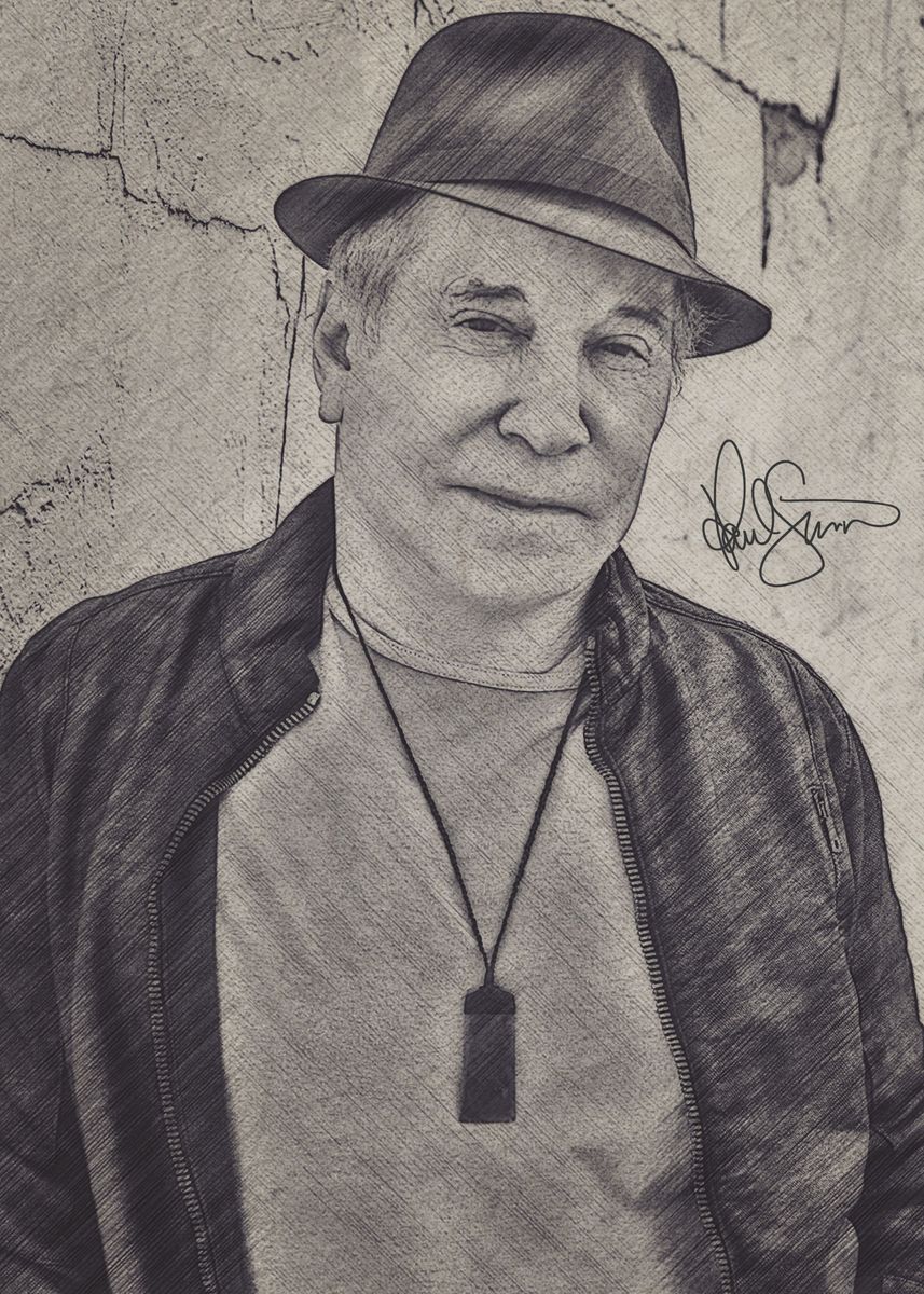 'Paul Simon' Poster, picture, metal print, paint by John Smith | Displate