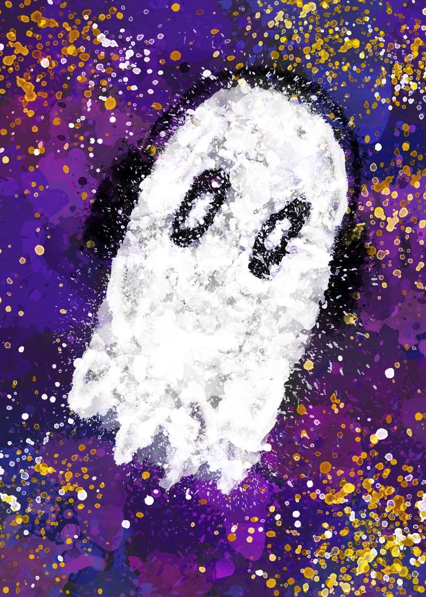 'Napstablook chill' Poster, picture, metal print, paint by Green Pete ...