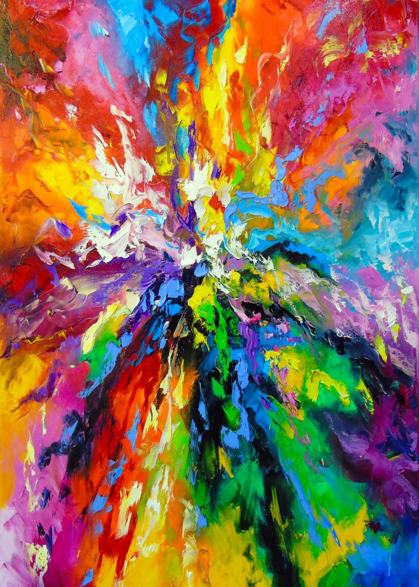 'Explosion' Poster, picture, metal print, paint by Ольга Дарчук | Displate