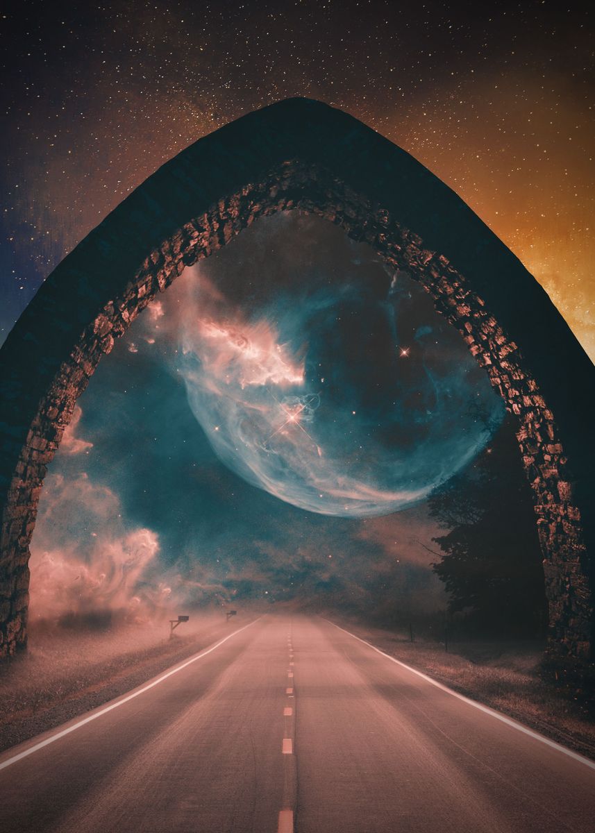 'The path within the ark' Poster, picture, metal print, paint by Kavan ...