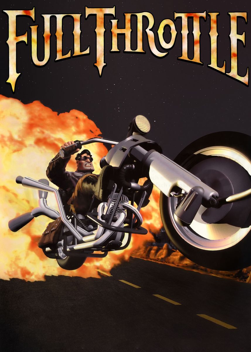 'Full Throttle' Poster, picture, metal print, paint by BitNerd | Displate