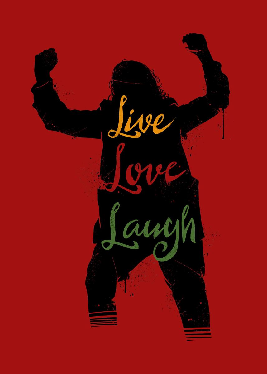 'Live Love Laugh' Poster by vp trinidad | Displate