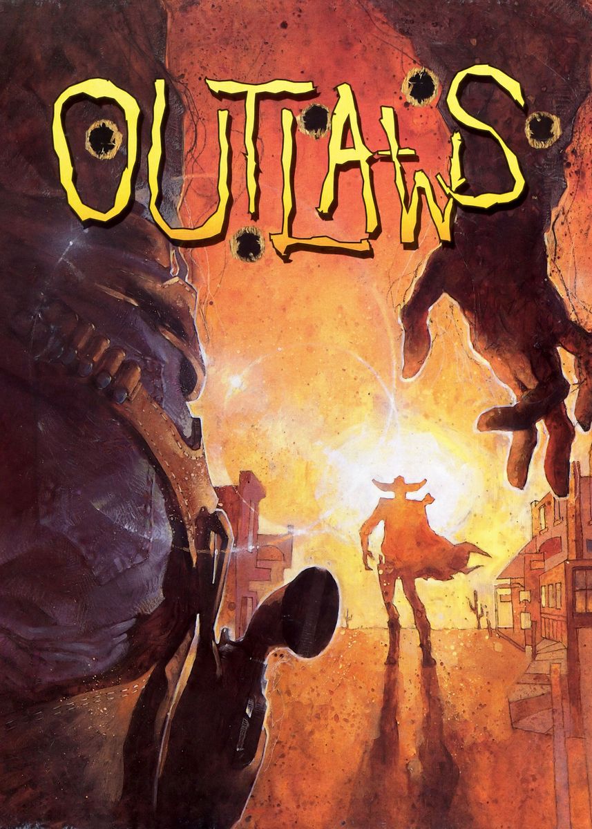 'Outlaws' Poster, picture, metal print, paint by BitNerd | Displate