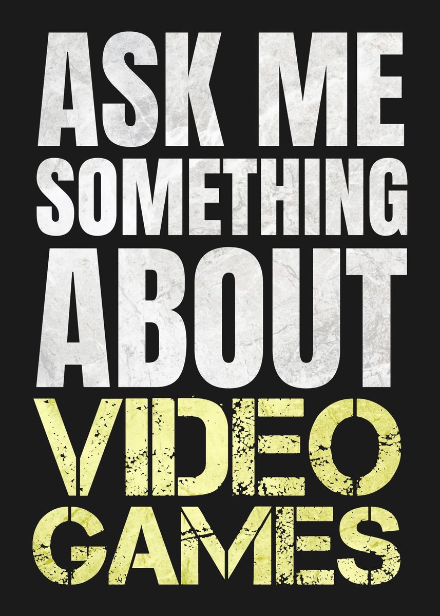 'GAMER FUNNY GIFT IDEA' Poster, picture, metal print, paint by ...