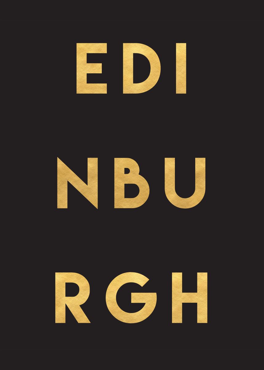 'Edinburgh Scotland City' Poster, picture, metal print, paint by ...