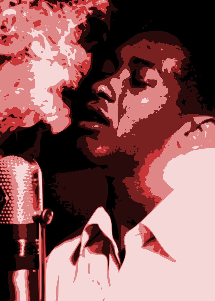 'Sam Cooke ' Poster, picture, metal print, paint by Josh B | Displate