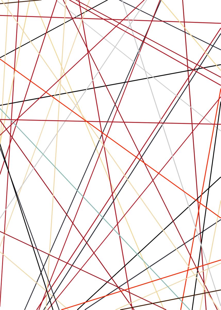 'Universe Colorful Lines' Poster by Iurii Vlasenko | Displate