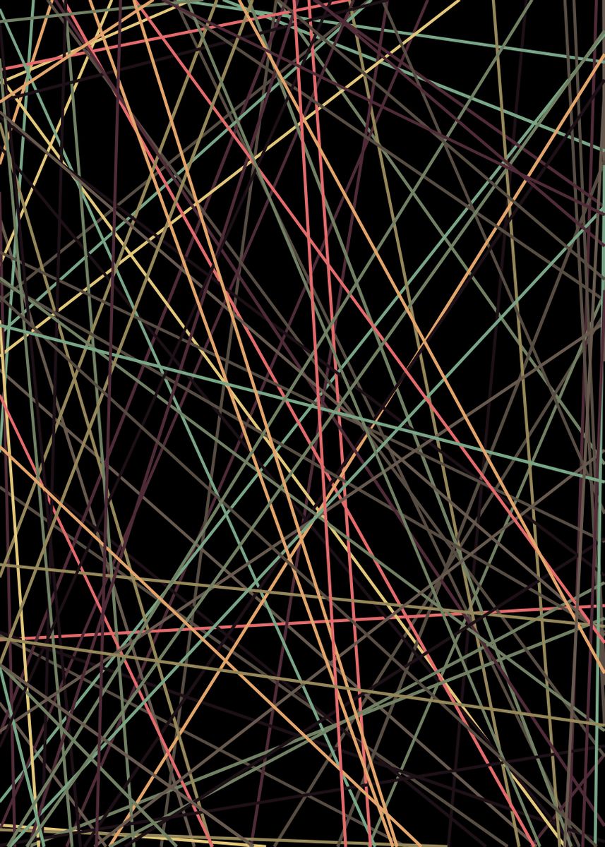 'Universe Colorful Lines' Poster by Iurii Vlasenko | Displate