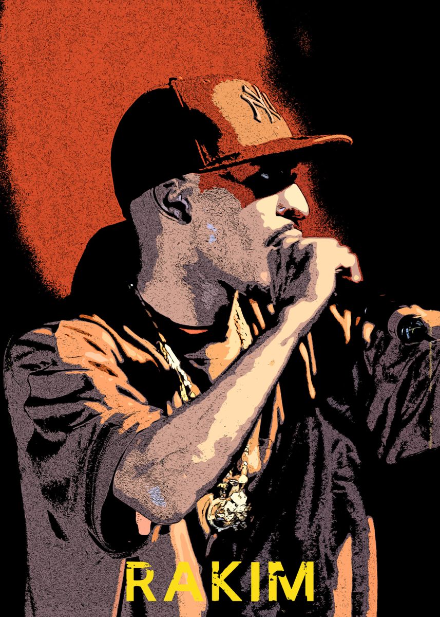 'Rakim' Poster, picture, metal print, paint by Anxhela Sufa | Displate