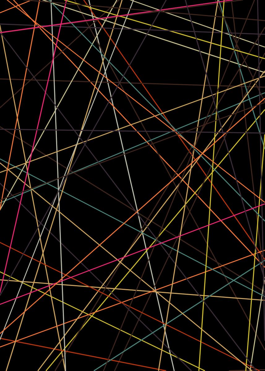 'Universe Colorful Lines' Poster by Iurii Vlasenko | Displate