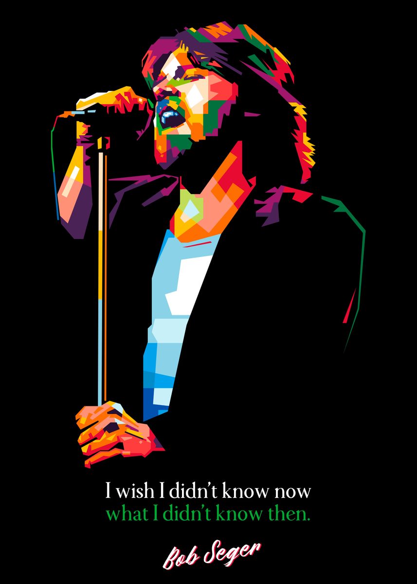 'Bob Seager' Poster by nofa aji zatmiko | Displate