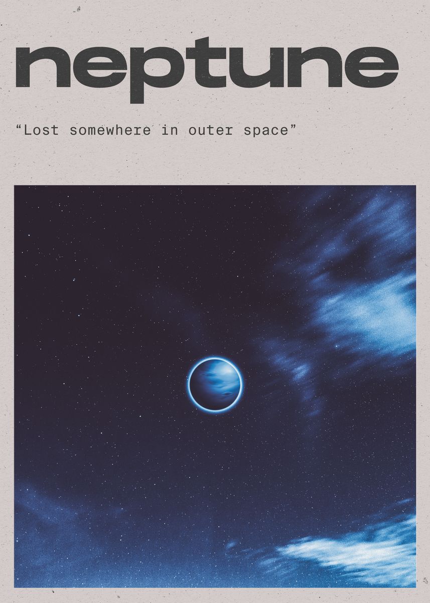 'Neptune' Poster by Visualz | Displate