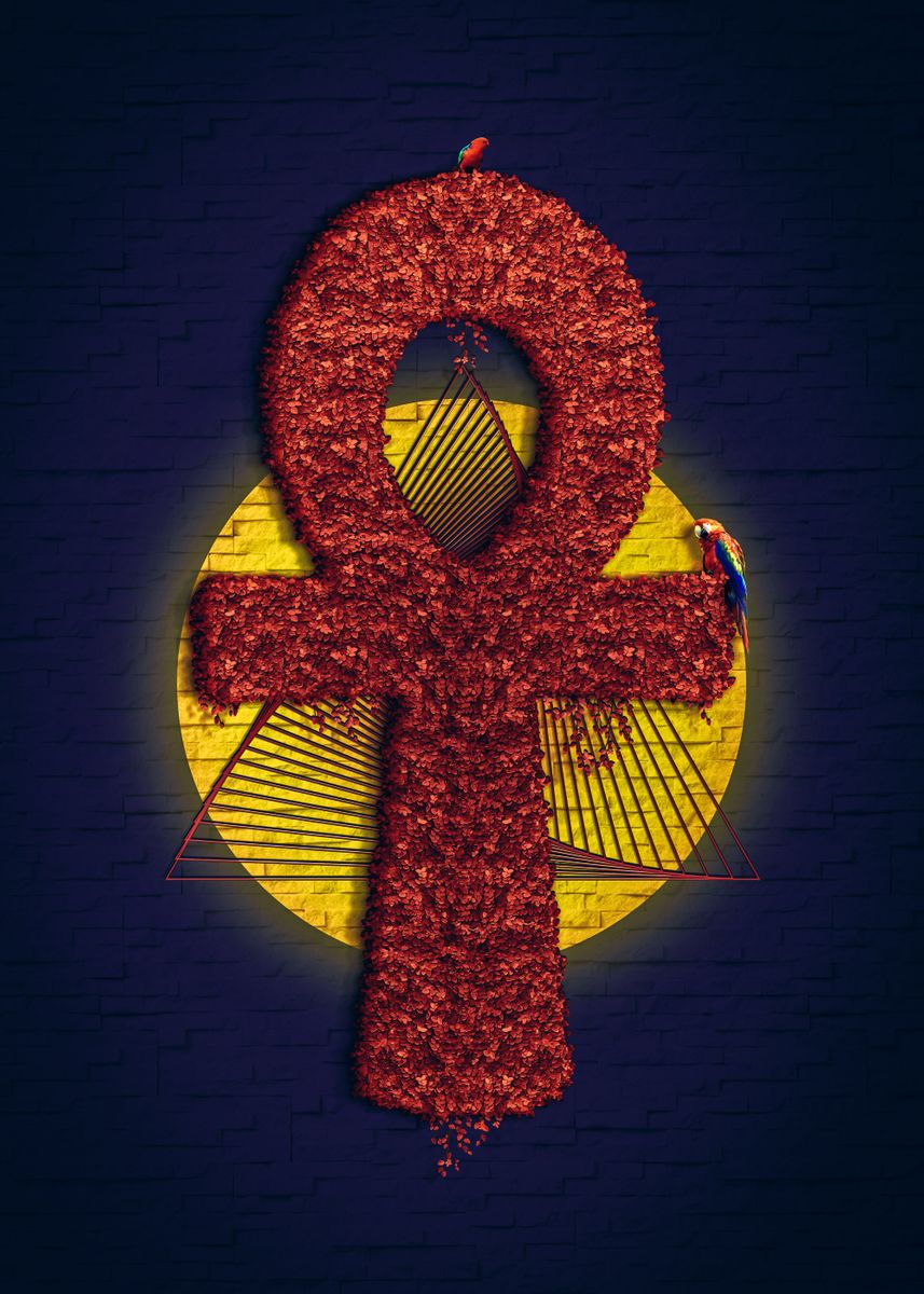 'The Ankh' Poster, picture, metal print, paint by Jonathan Tred | Displate