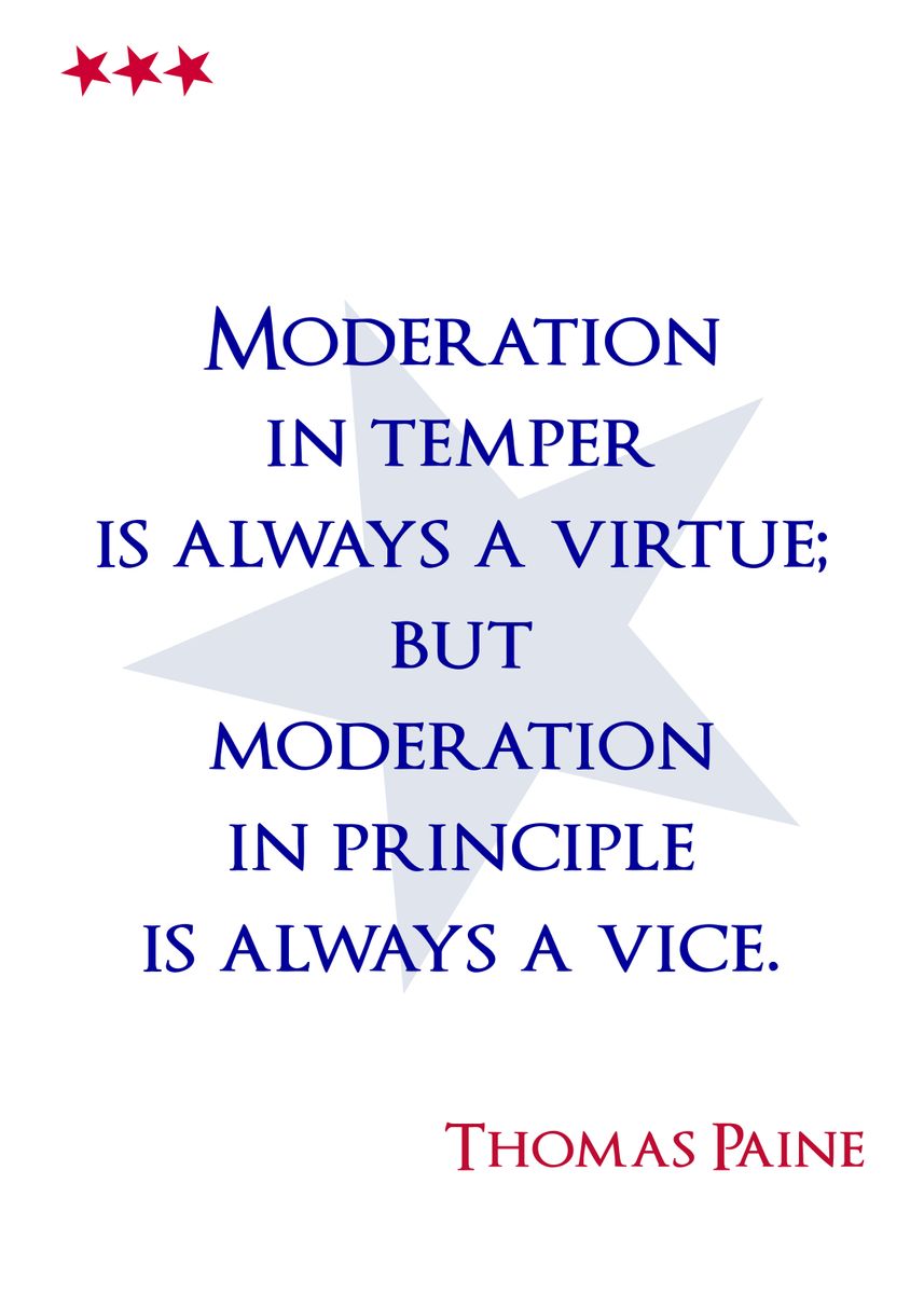 'Thomas Paine Moderation' Poster, picture, metal print, paint by Art ...