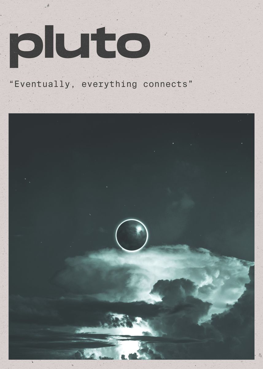 'Pluto' Poster by Visualz | Displate