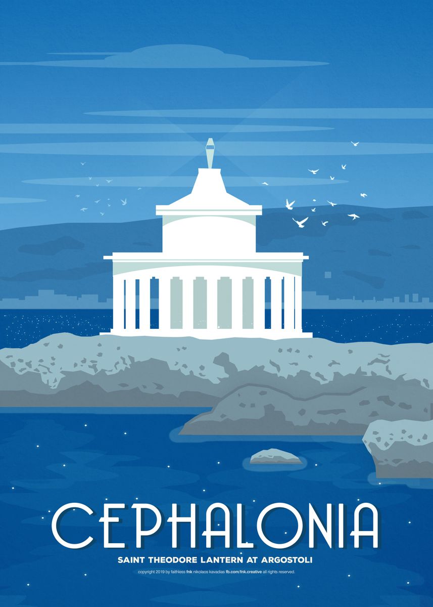 'Cephalonia Argostoli' Poster, picture, metal print, paint by Nikolaos ...