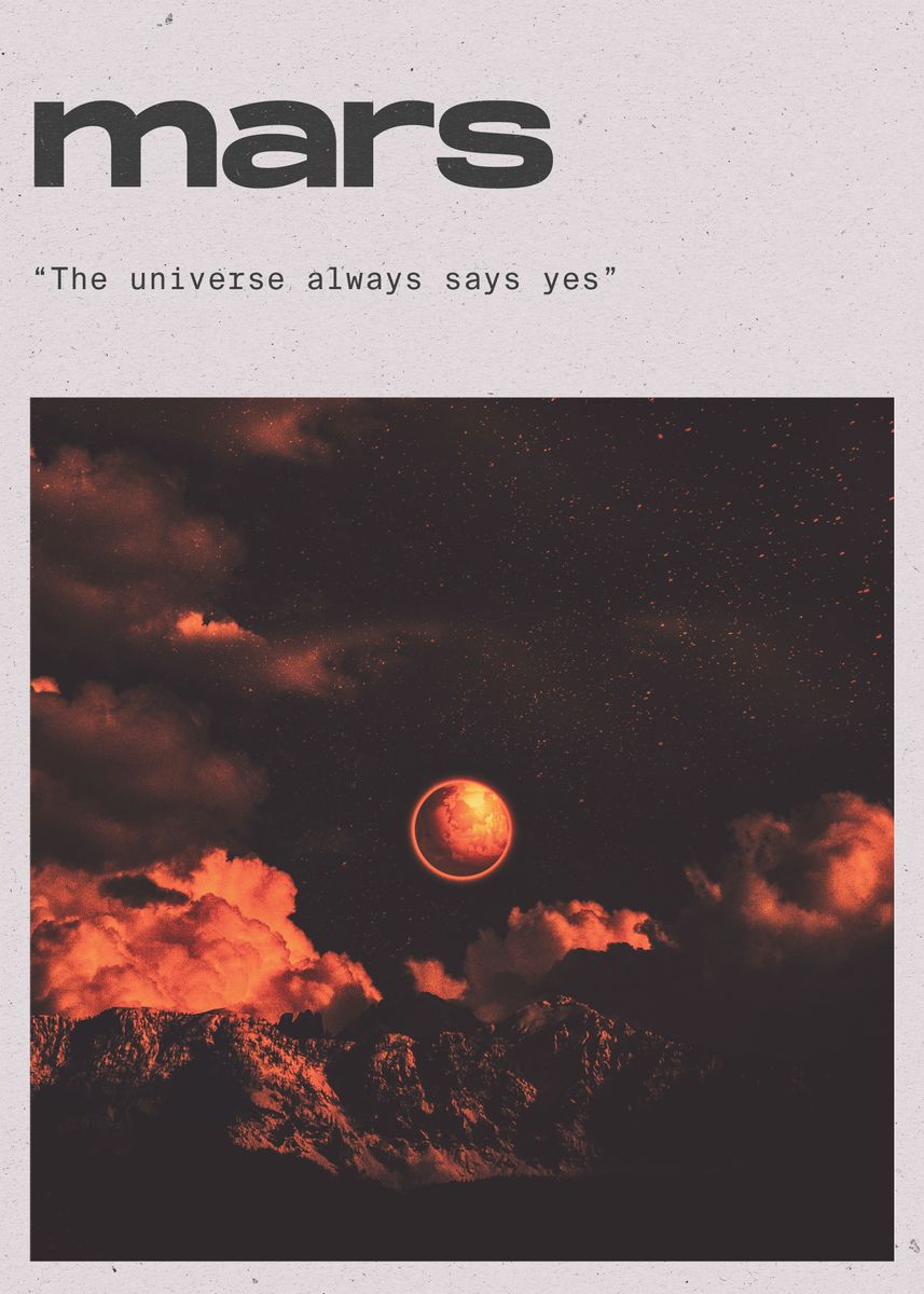 'Mars' Poster by Visualz | Displate