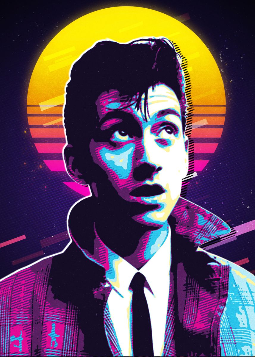 'Alex Turner' Poster, picture, metal print, paint by MIKHA ART | Displate