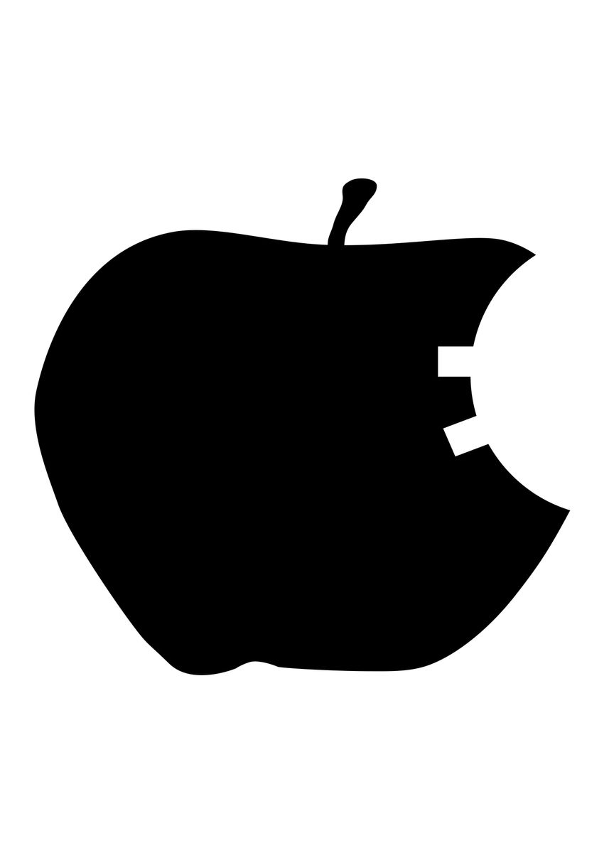 'Apple Bite' Poster, picture, metal print, paint by HomeStead Digital ...