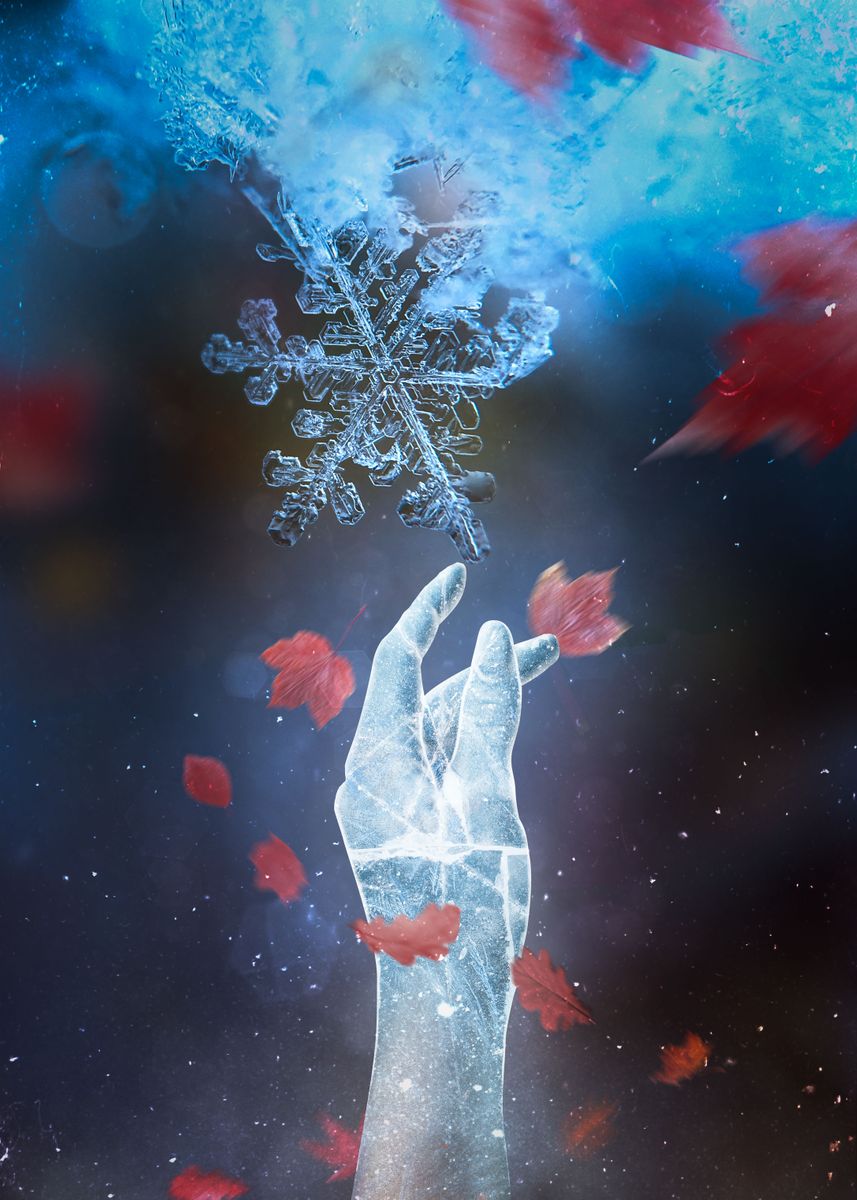 'Frozen Hand' Poster by VisualinBry | Displate